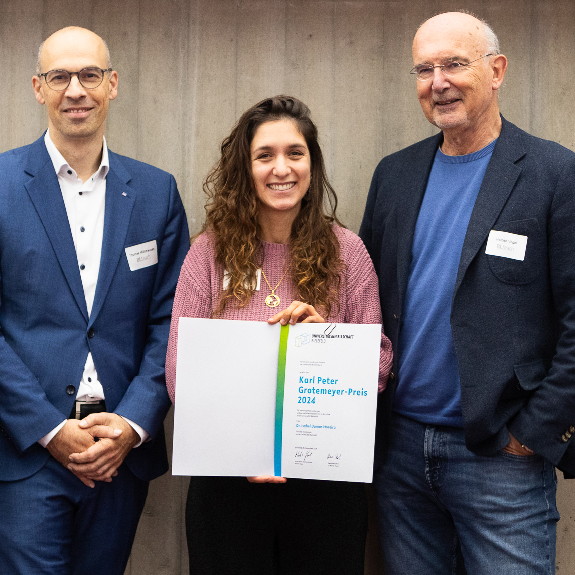 Karl Peter Grotemeyer-Preis für Dr. Isabel Damas Moreira – Aktuell Uni ...